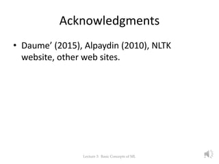 Lecture 3: Basic Concepts of Machine Learning - Induction & Evaluation | PDF | Web Development ...
