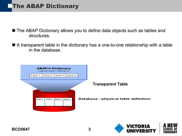 Lecture03 abap on line | PPT | Databases | Computer Software and Applications