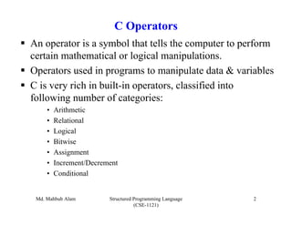 Lecture03(c expressions & operators) | PPT