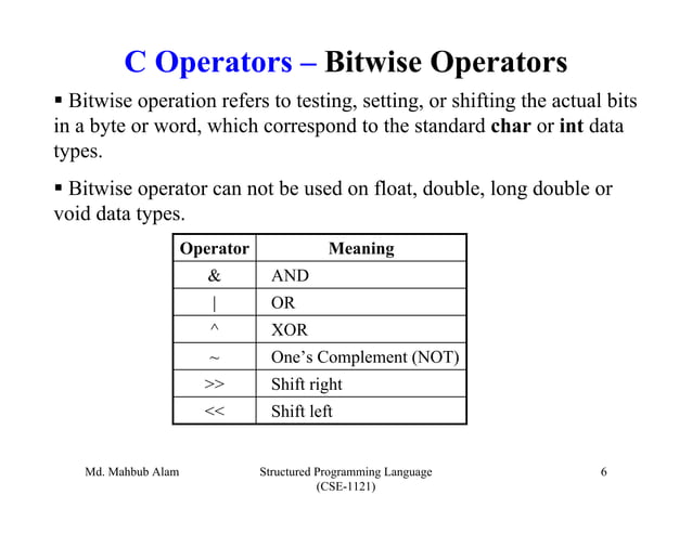 Lecture03(c expressions & operators) | PPT