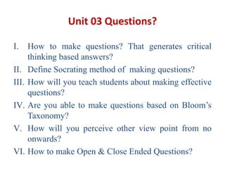 Lecture 03 Critical Thinking and Art of Asking Questions.ppt