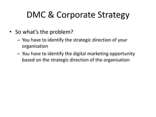 Lecture 03 DMC and Strategy | PPTX