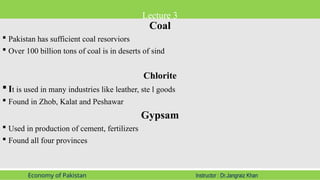 Natural resources of Pakistan (Economy of Pakistan | PPTX