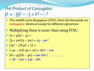 Lecture 03 special products and factoring | PPTX