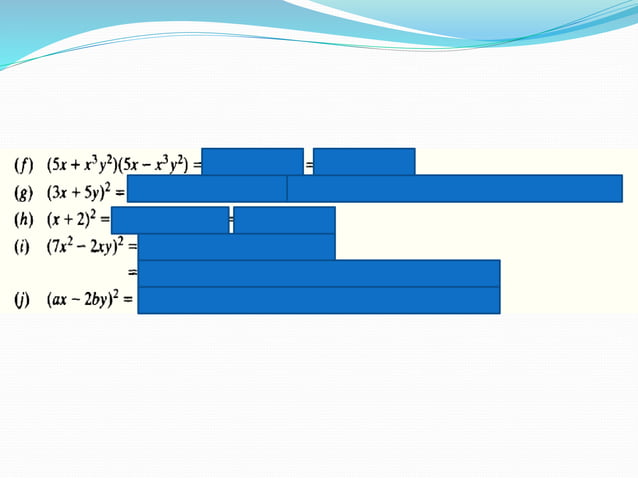 Lecture 03 special products and factoring | PPTX | Physics | Science