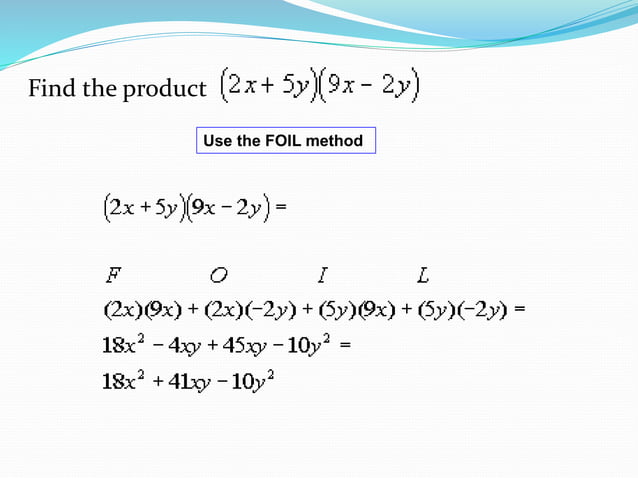 Lecture 03 special products and factoring | PPTX | Physics | Science