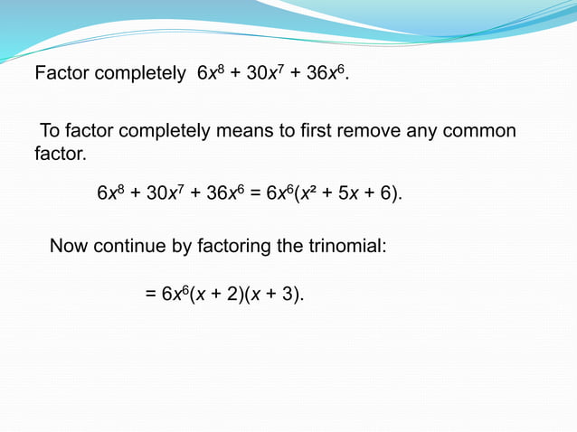 Lecture 03 special products and factoring | PPTX | Physics | Science