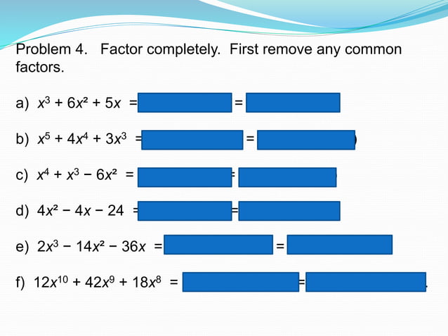 Lecture 03 special products and factoring | PPTX | Physics | Science