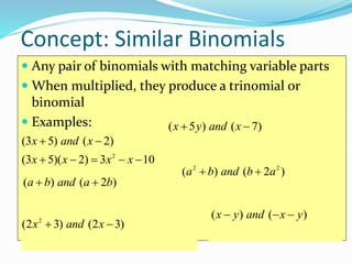 Lecture 03 special products and factoring | PPTX