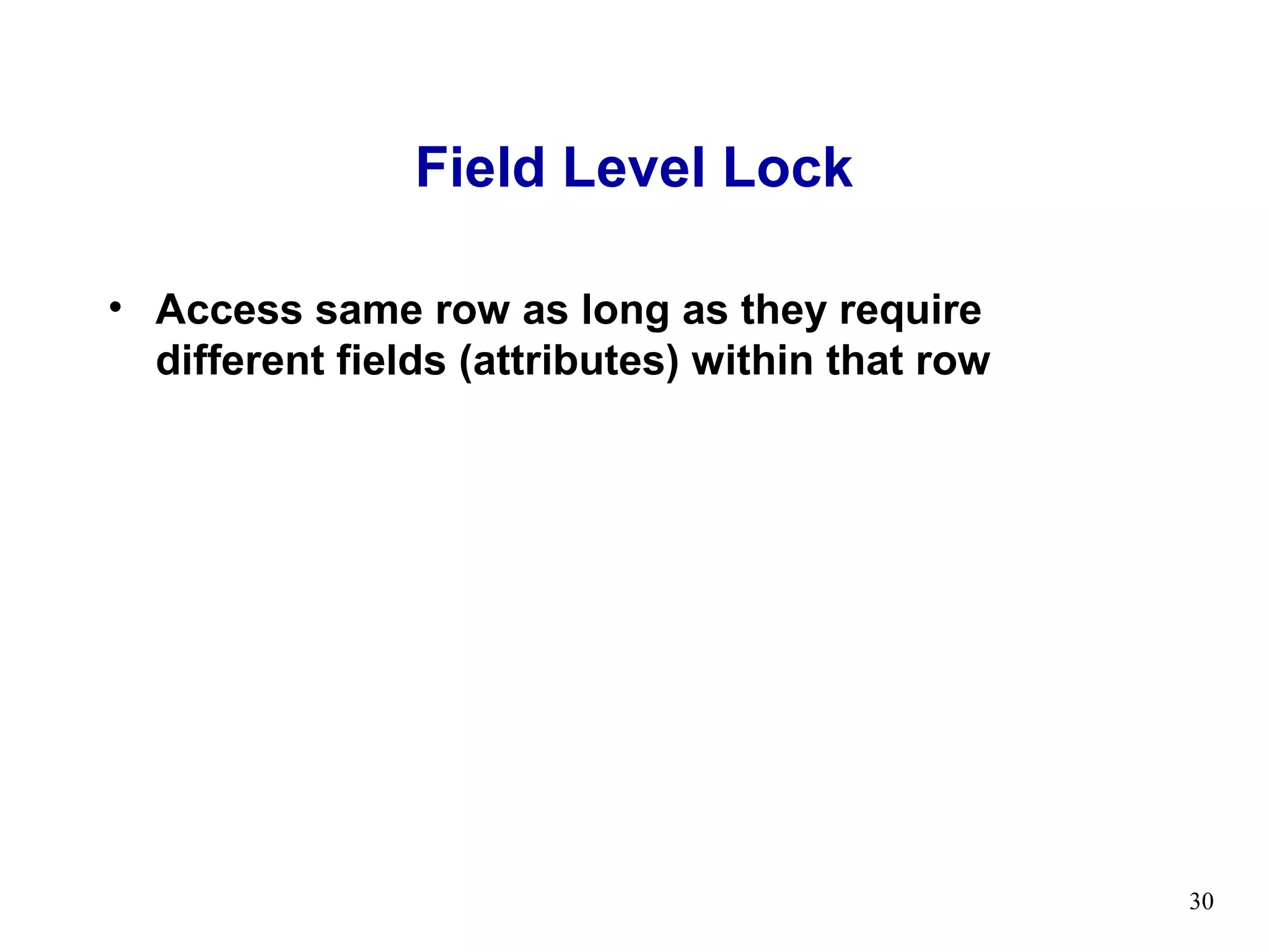 Transaction Concurrency Control Ppt