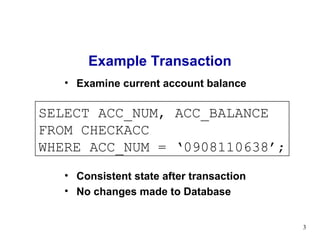 Transaction concurrency control | PPT