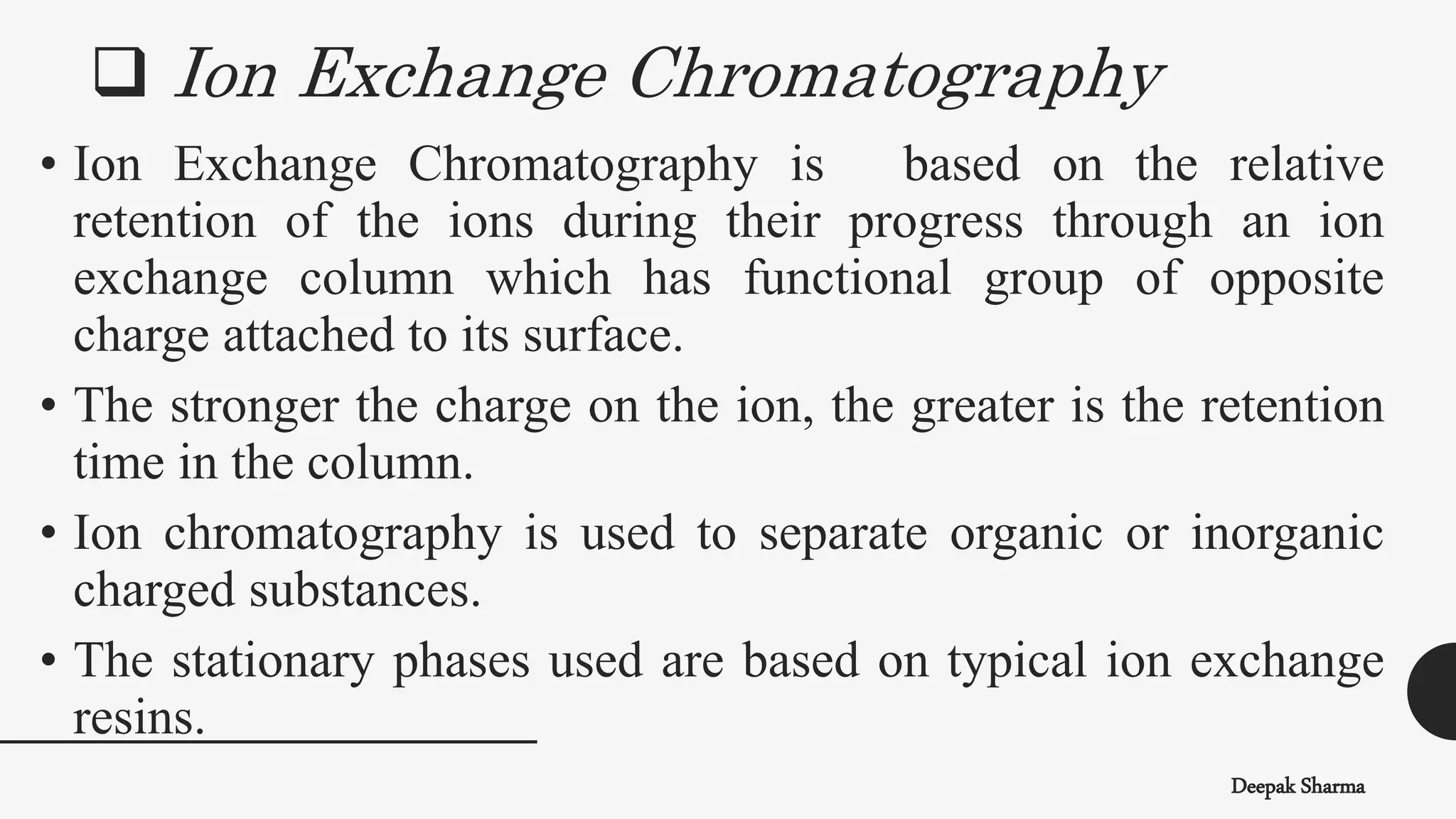 Lecture 03 types of chromatography | PPTX