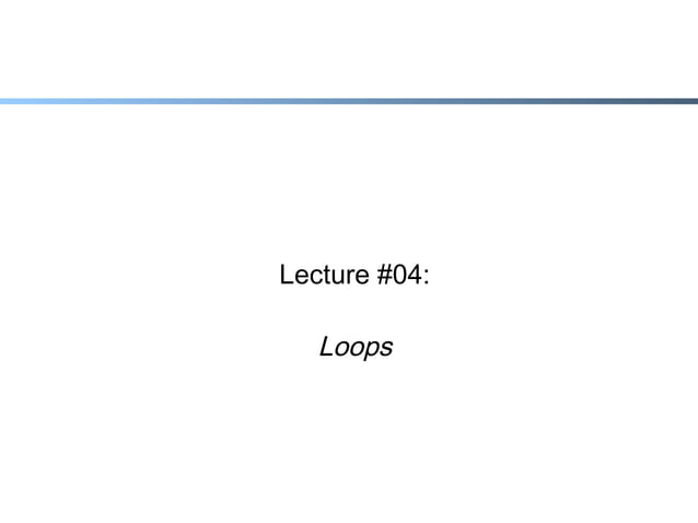 Visula C# Programming Lecture 4 | PPT