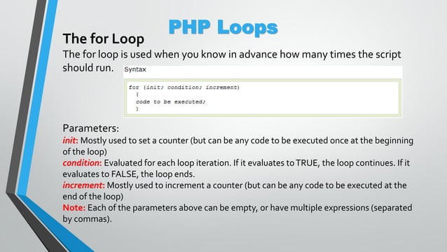 PHP Loops and PHP Forms | PDF
