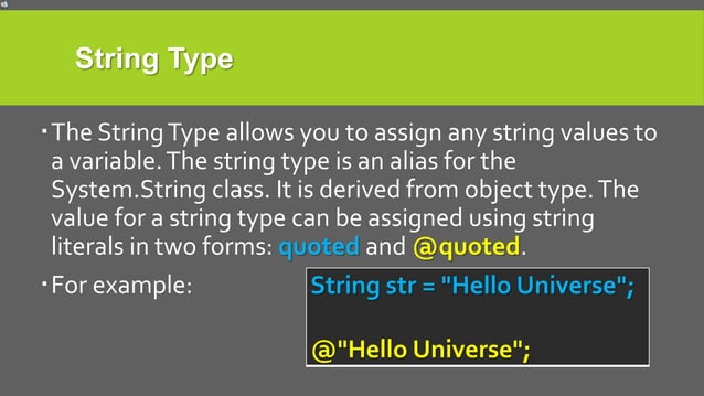 Data Types Variables And Constants In C Programming Pptx Programming Languages Computing