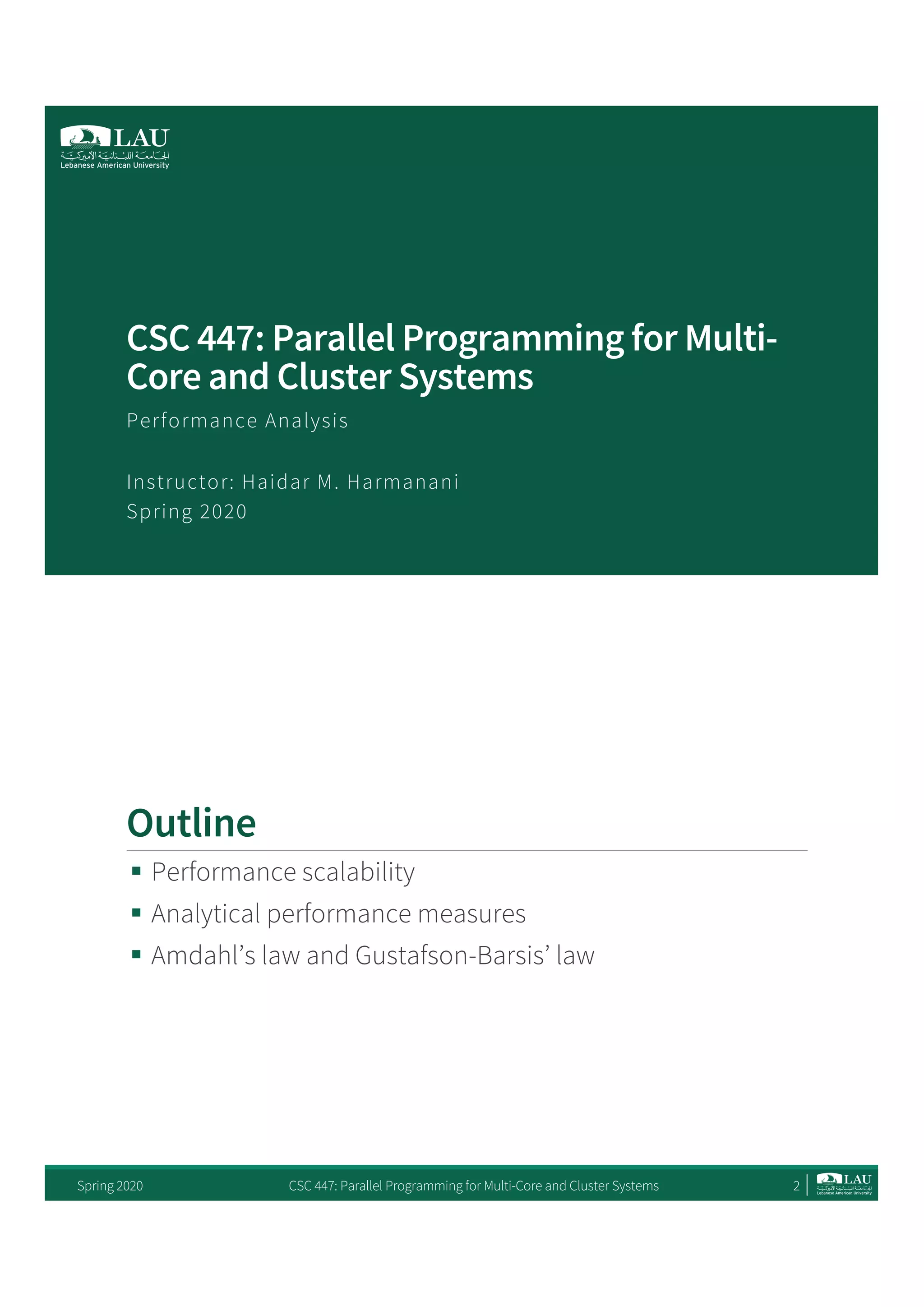 Parallel Programming For Multi Core And Cluster Systems Performance Analysis Pdf