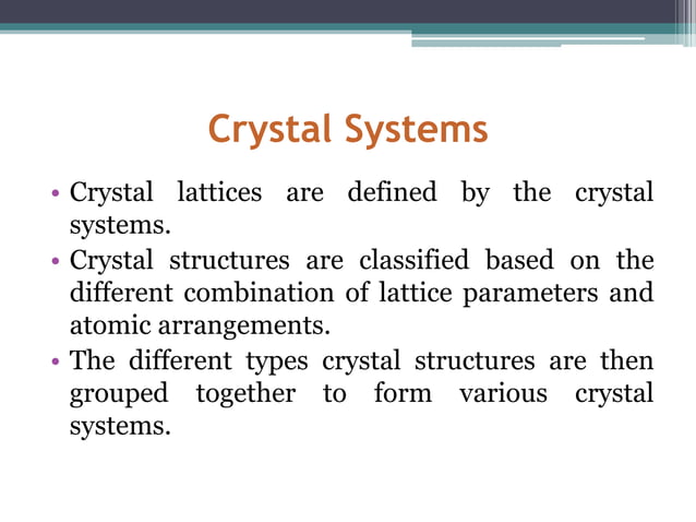 Crystal structure | PPT