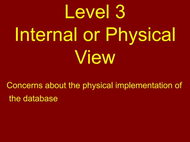 Three schema Architecture in DBMS | PPT