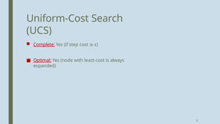 Uniform Cost Search, Depth Mimited Search.pptx