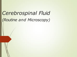 Lecture 04. CSF cerebrospinal fluid examination.ppt