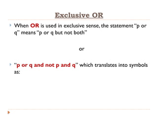 Discrete Structure/Mathematics - iNTRODUCTION TO IMPLICATION | PPTX