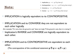 Discrete Structure/Mathematics - iNTRODUCTION TO IMPLICATION | PPTX