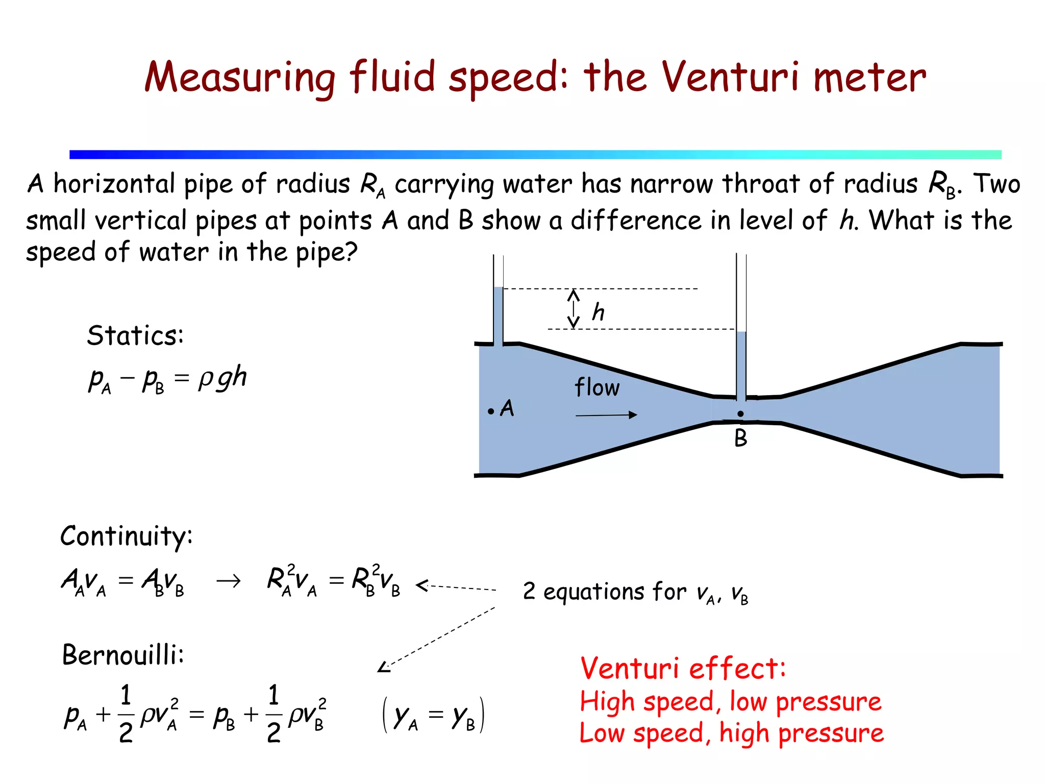 Lecture 04 bernouilli's principle | PPT