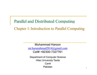 Lecture 04 Chapter 1 - Introduction to Parallel Computing | PPTX