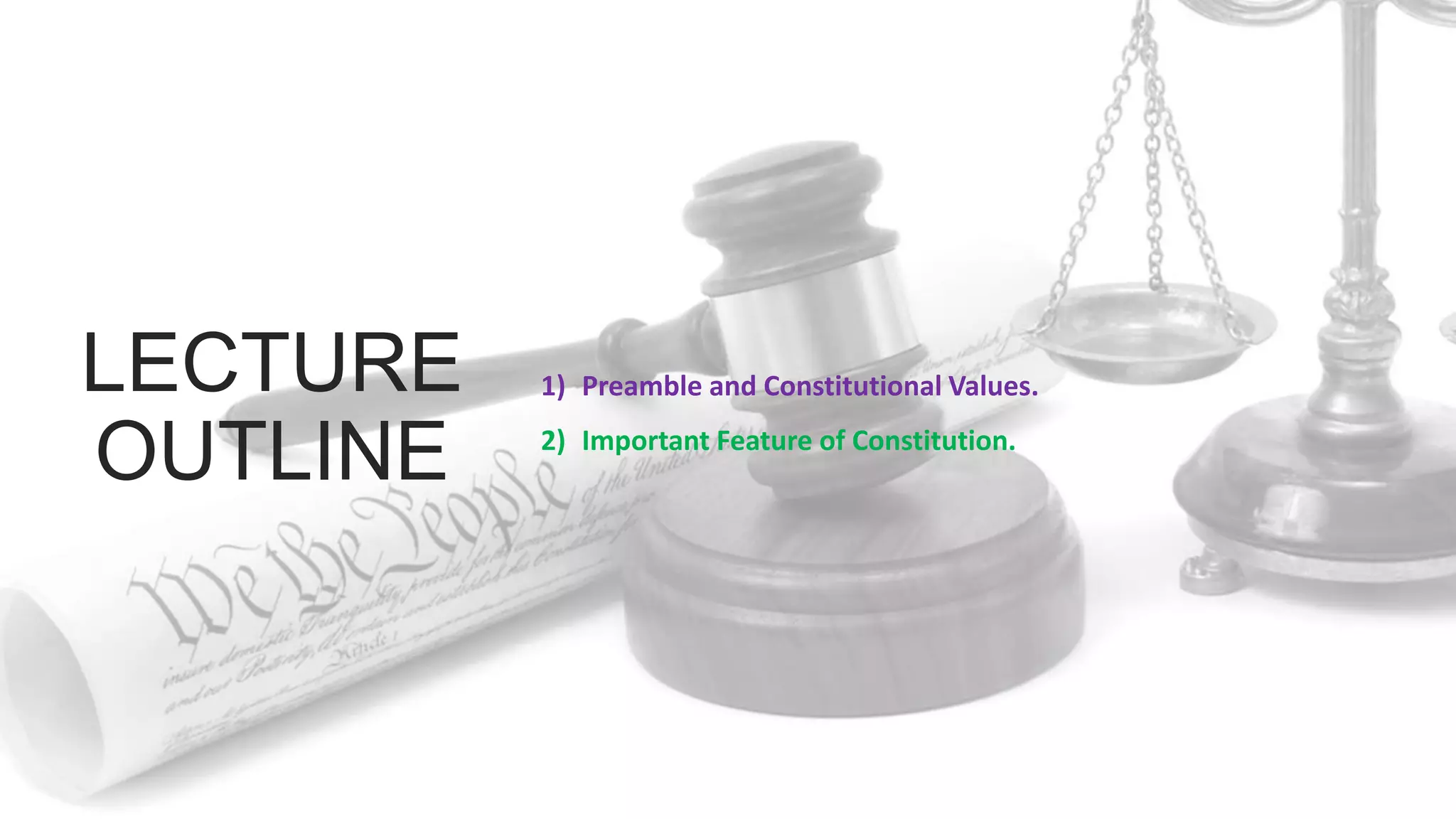 Lecture 04 constitution values | PDF