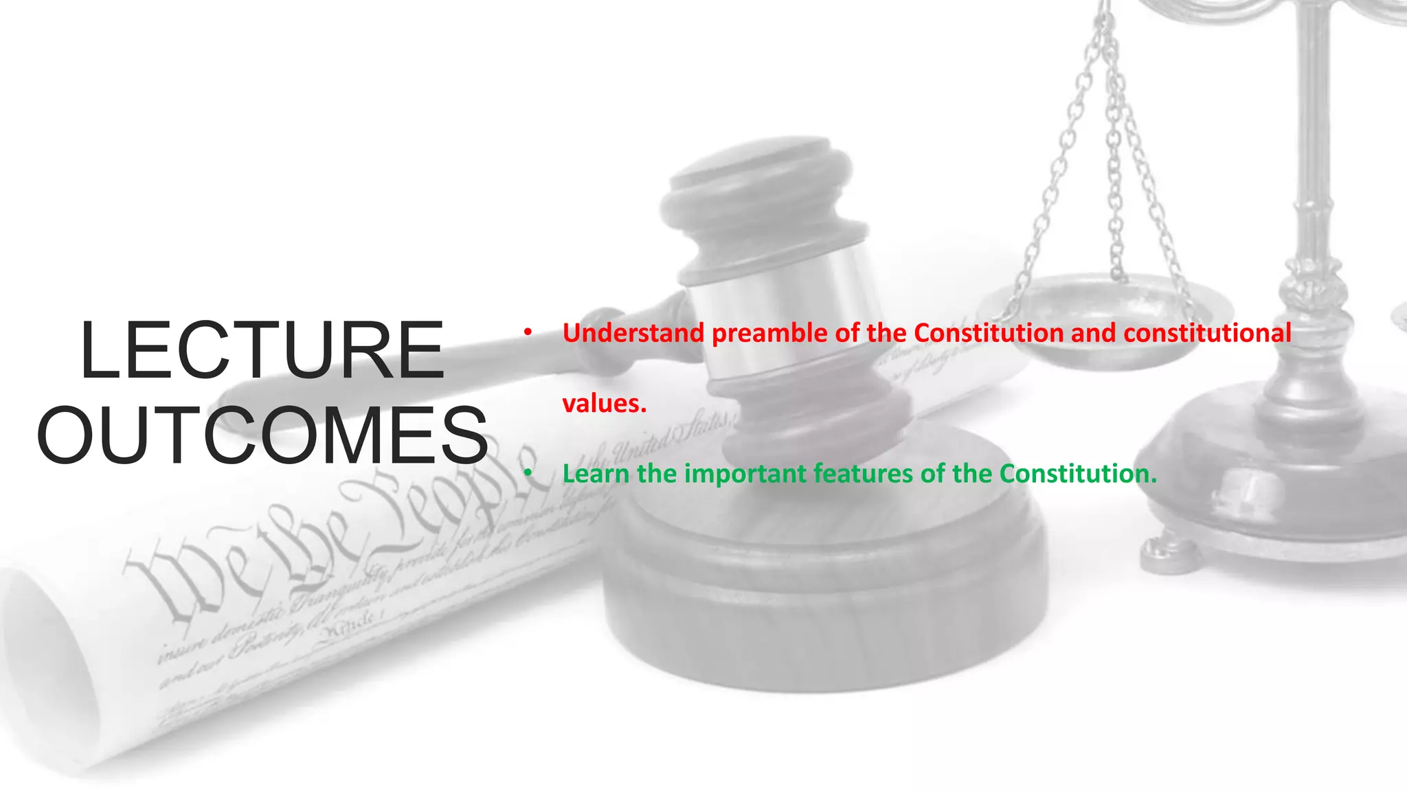 Lecture 04 constitution values | PDF