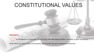 Lecture 04 constitution values | PDF