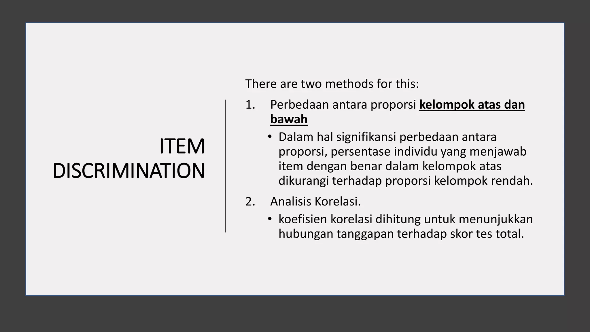 Item analysis | PPTX