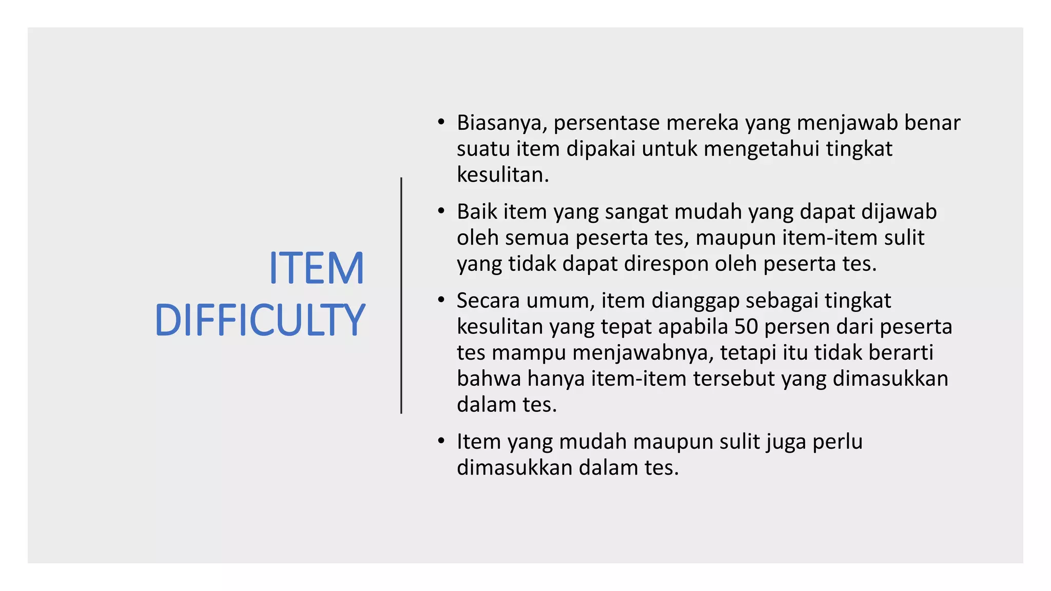 Item analysis | PPTX