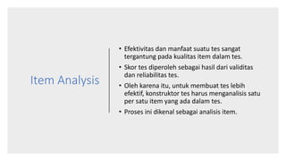 Item analysis | PPTX