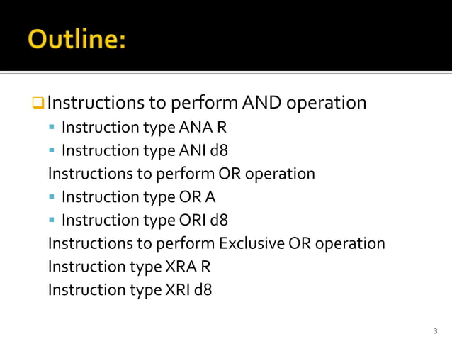Lecture 04 Logical Group of Instructions | PPTX | Data Storage and Warehousing | Computing