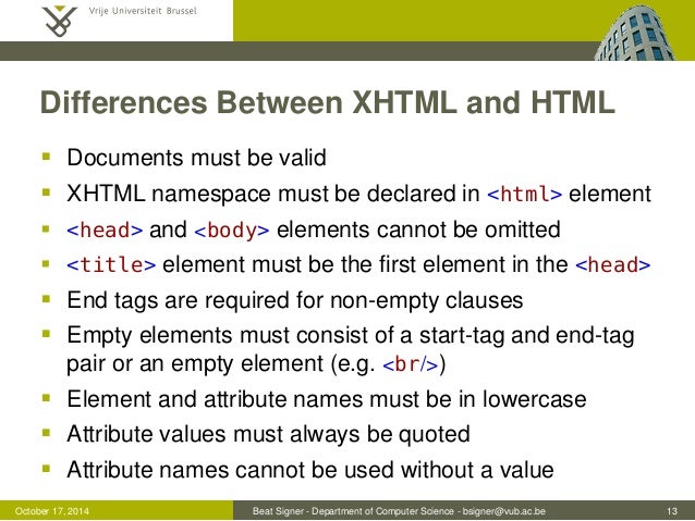 Xml And Xml Applications Lecture 04 Web Information Systems We D…