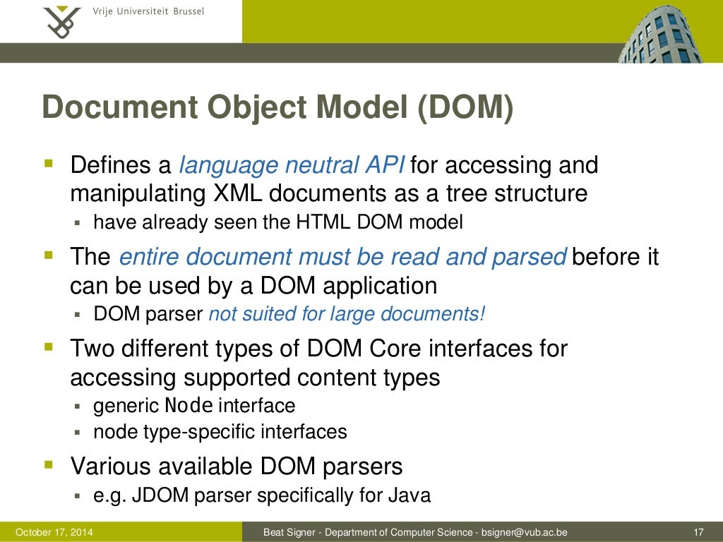 Xml And Xml Applications Lecture 04 Web Information Systems We D…