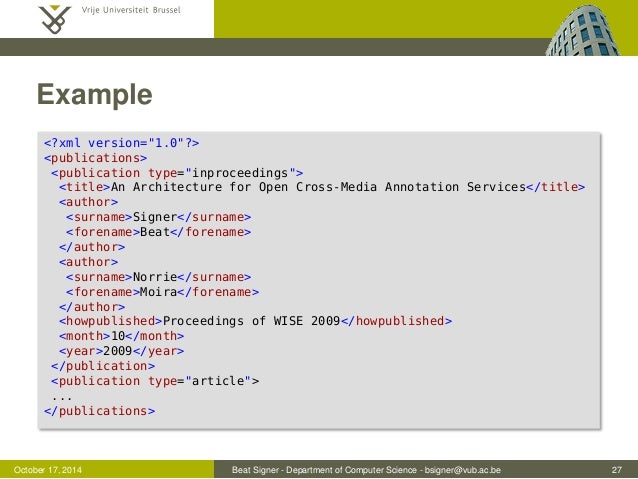 Xml And Xml Applications Lecture 04 Web Information Systems We D…