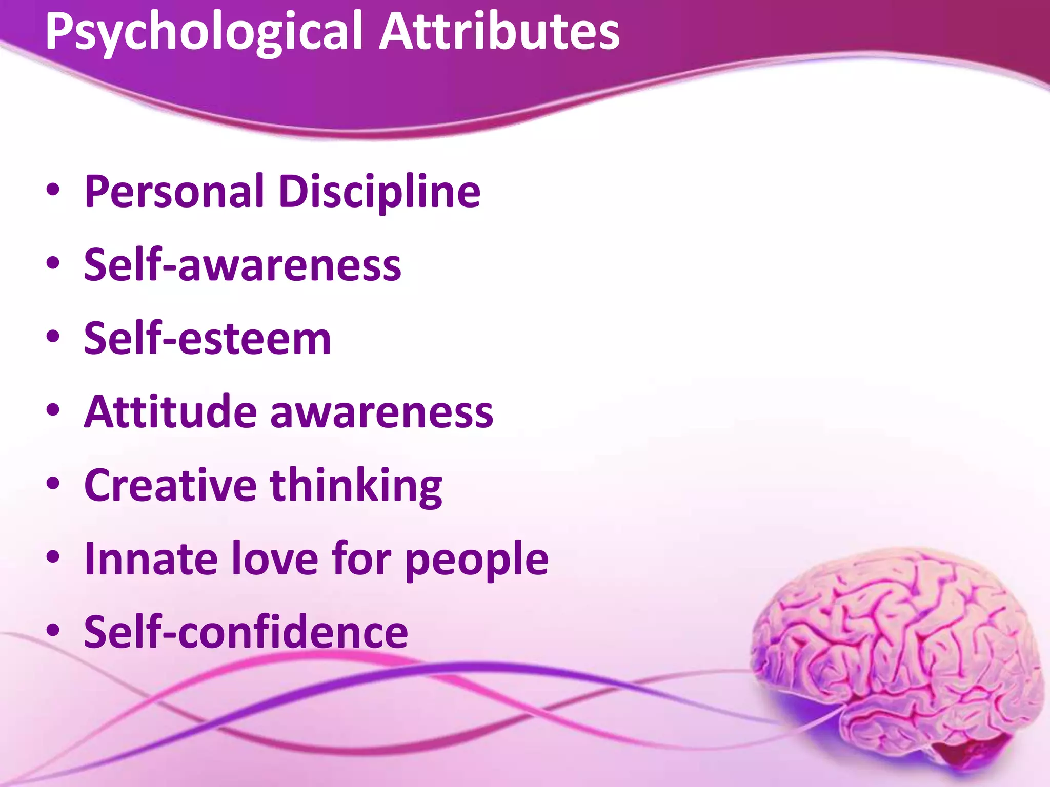 psychological attributes | PPTX