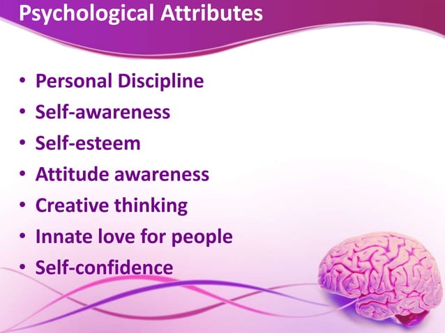 psychological attributes | PPTX | Single Life | Family and Relationships