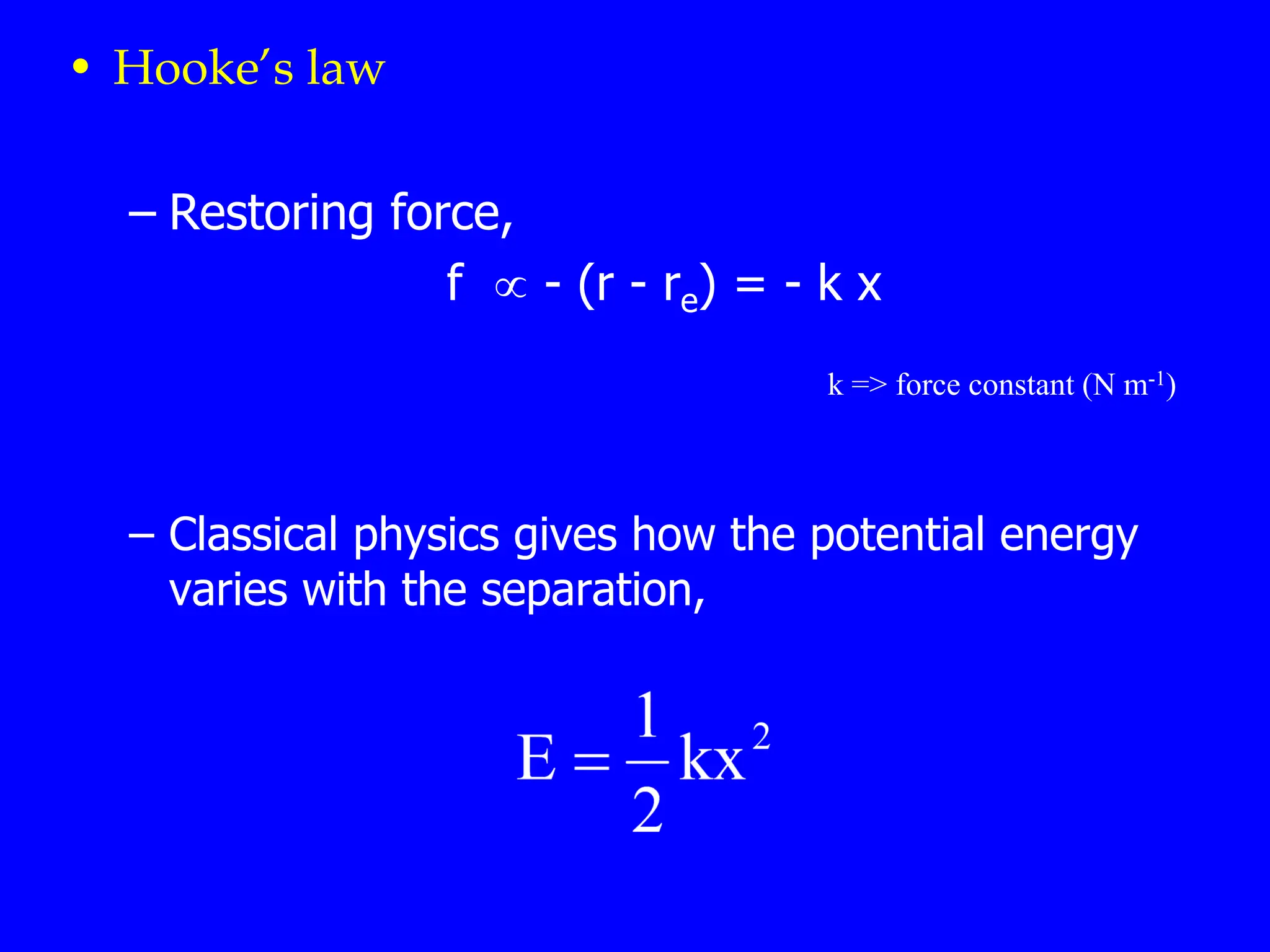 Lecture 04_Vibrational spectroscopy (simple harmonic oscillator model ...