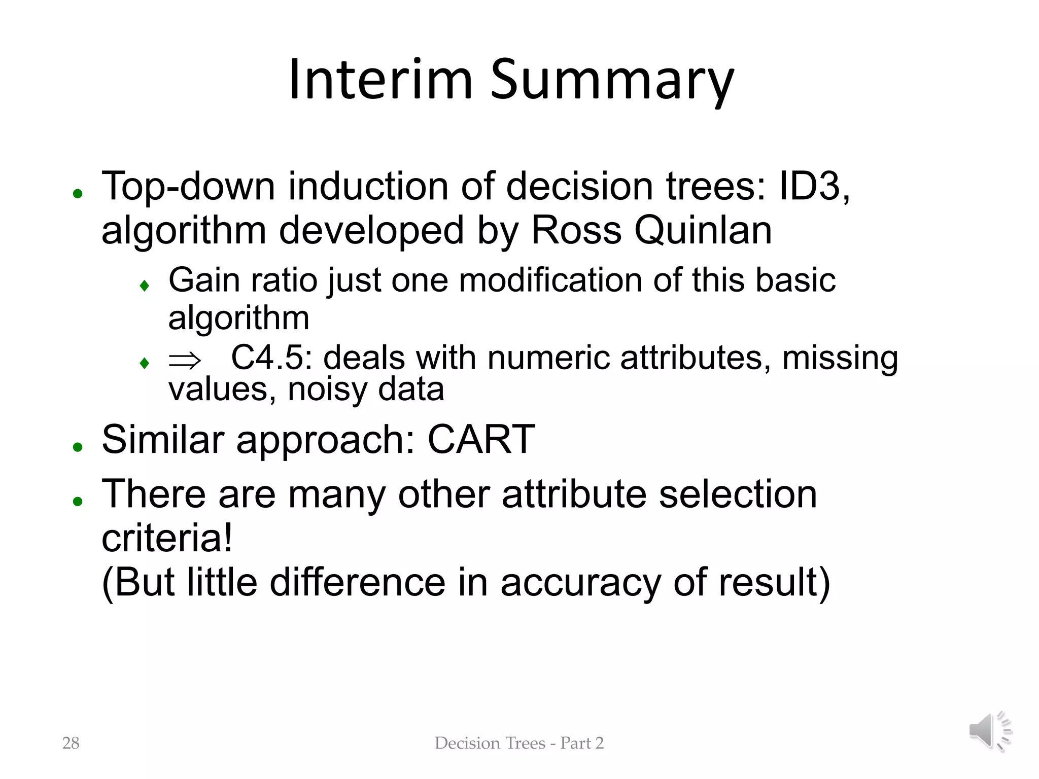 Lecture 4 Decision Trees (2): Entropy, Information Gain, Gain Ratio | PDF