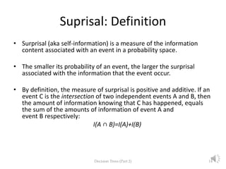 Lecture 4 Decision Trees (2): Entropy, Information Gain, Gain Ratio | PDF