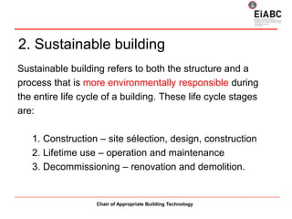 Appropriate material for sustainable building | PPTX