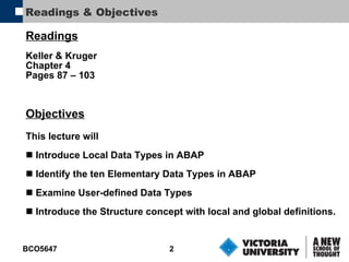 Lecture04 abap on line | PPT | Programming Languages | Computing