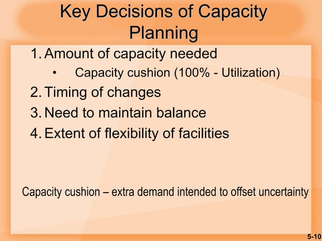 Capacity planing | PPT