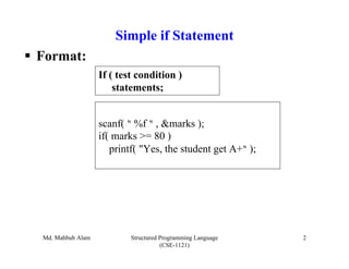 Lecture04(control structure part i) | PPT