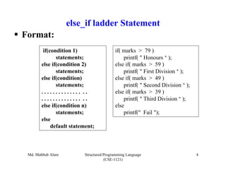 Lecture04(control structure part i) | PPT