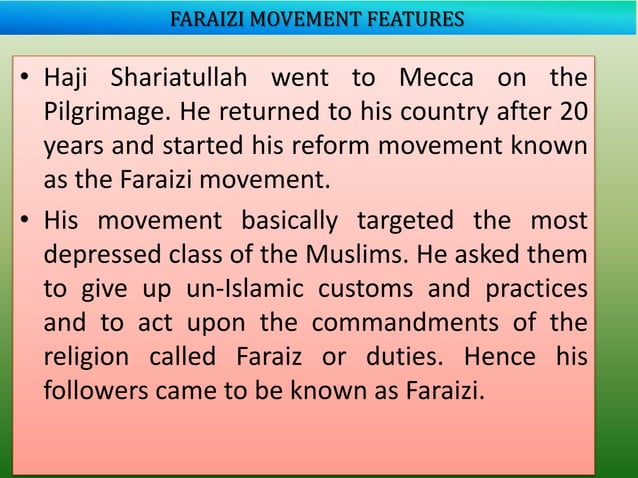 Lecture 04 haji shariatullah & tittu mir | PPT