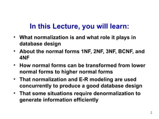 Lecture 04 normalization | PPT